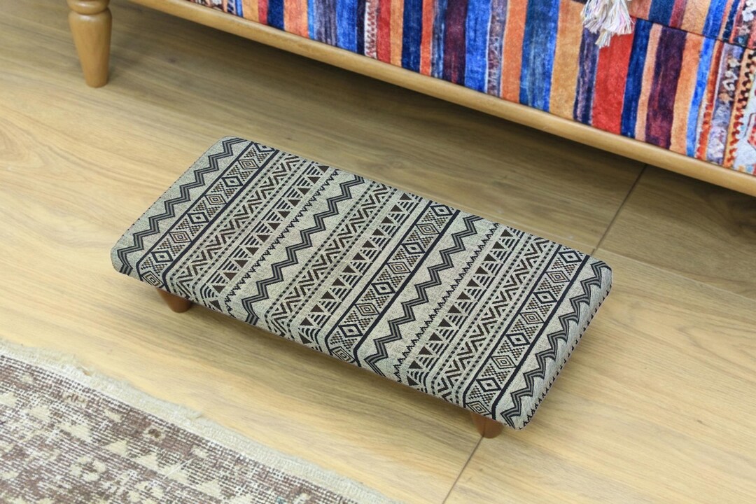 Compact Step Stool, Simple Footstool, Wood Footstool, Accent Seating ...