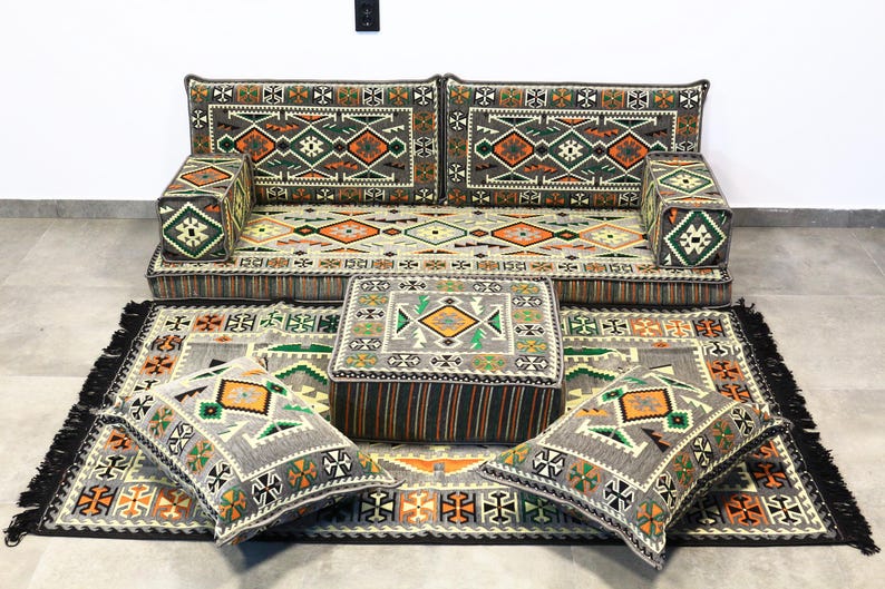Arabic Floor Seating, Comfortable Ottoman Cushions for Living Room ...