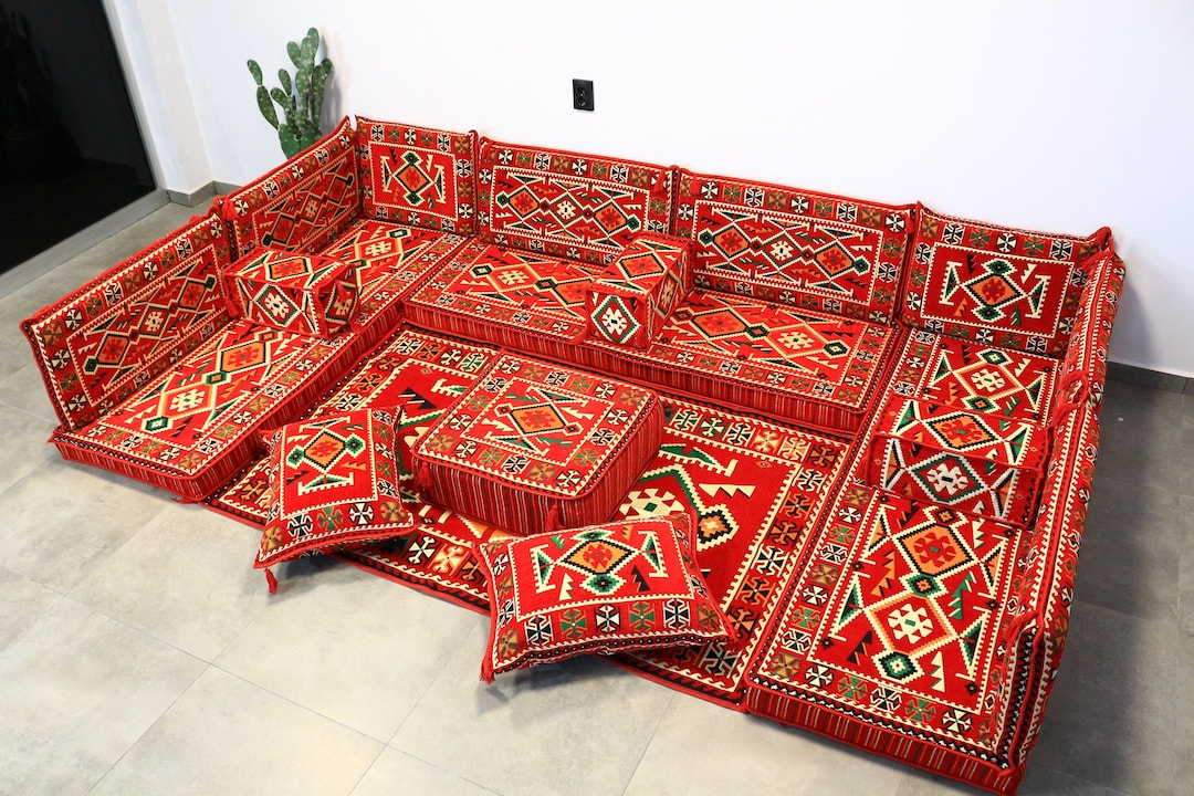 Arabic Sofa, Ottoman Sofa, Kilim Sofa Couch, Traditional Design Sofa ...