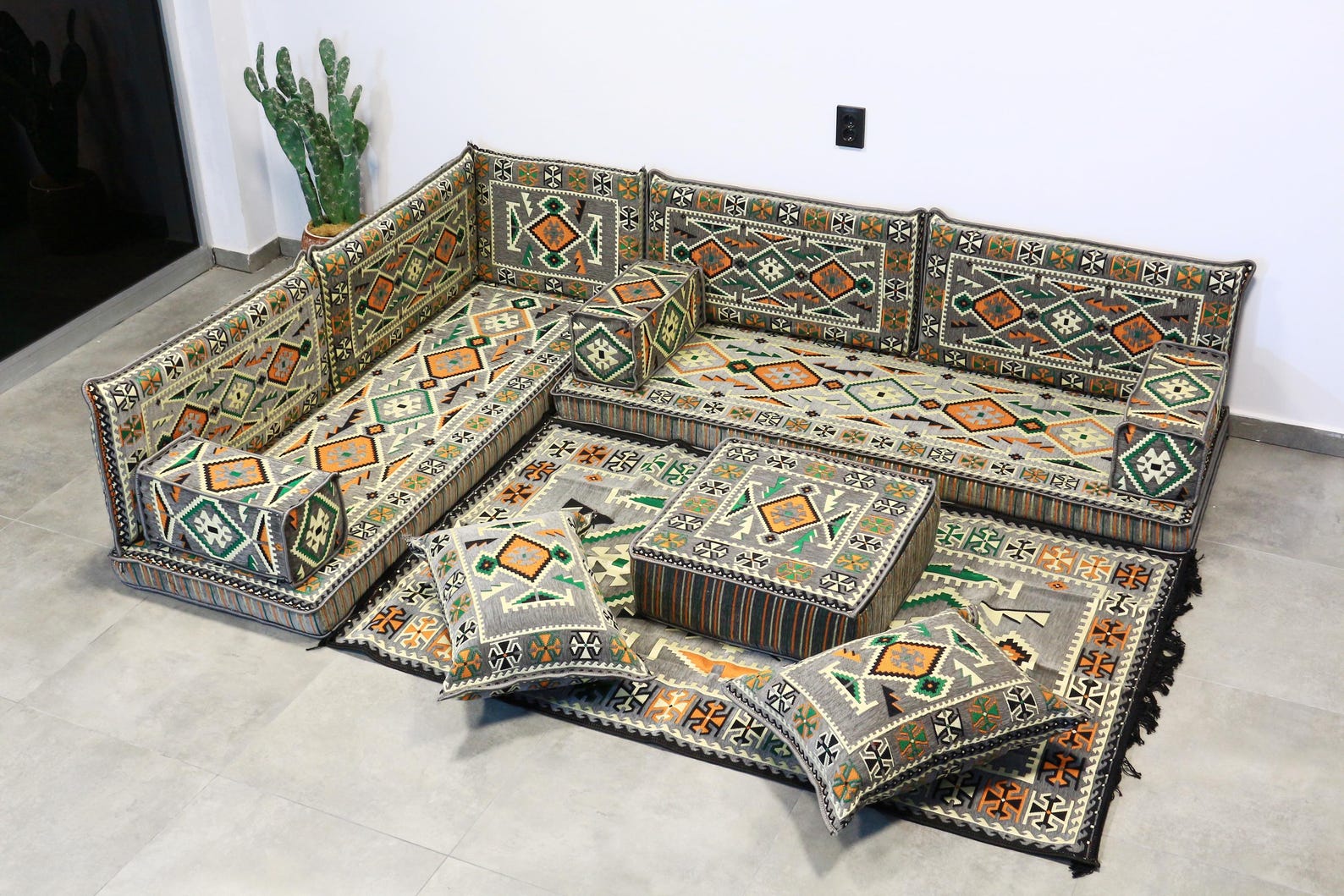 Arabic Floor Seating, Comfortable Ottoman Cushions for Living Room ...