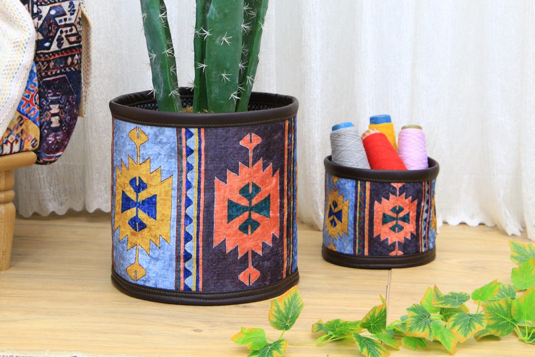 Flower Pot Planter Pockets, Bohemian Basket, Toy Storage Basket ...