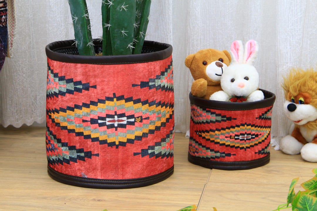 Planter Tote, Vintage Vibes, Flower Pot Holder, Plant Vase, Basket for ...