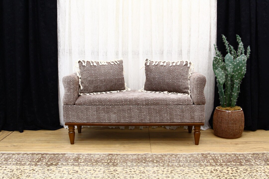 Aztec Design Bench, Enteryway Bench, Housewarming Gift, Bedroom Bench ...