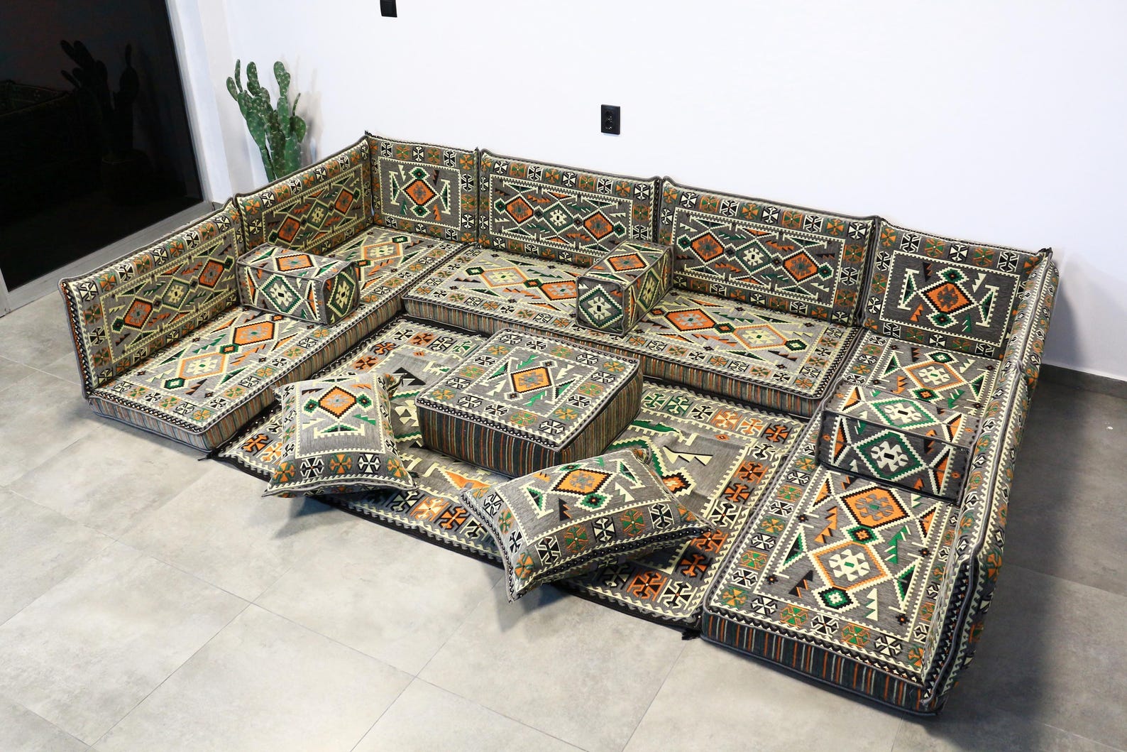 Arabic Floor Seating, Comfortable Ottoman Cushions for Living Room ...