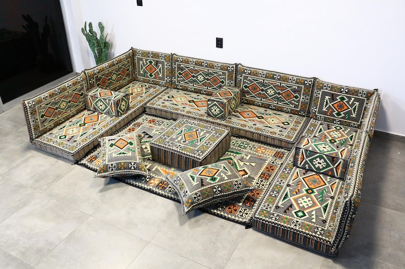 Arabic Floor Seating, Comfortable Ottoman Cushions for Living Room ...