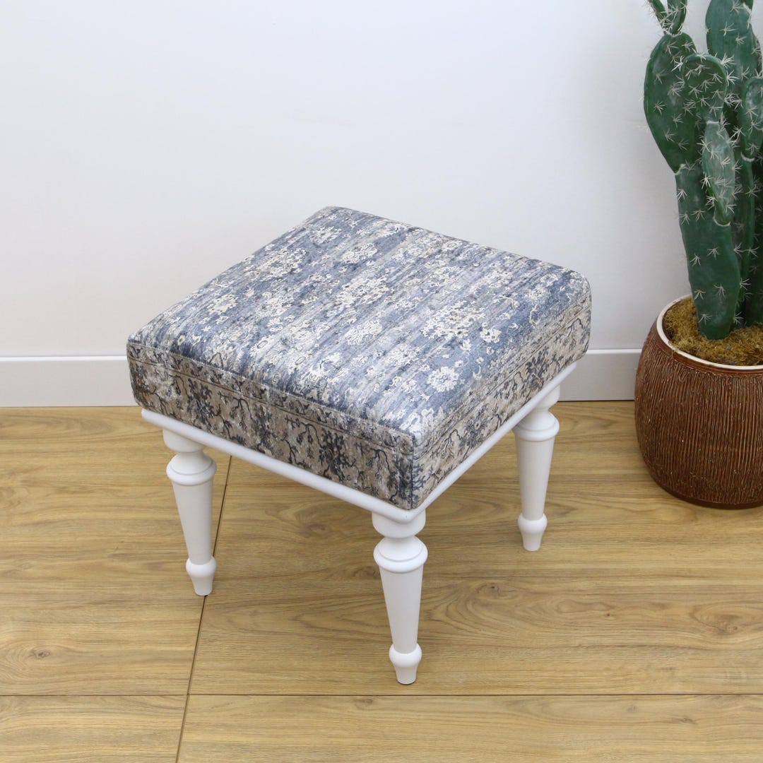 Ottoman Bench, Square Footstool, Small Bench Stool, Dressing Table ...