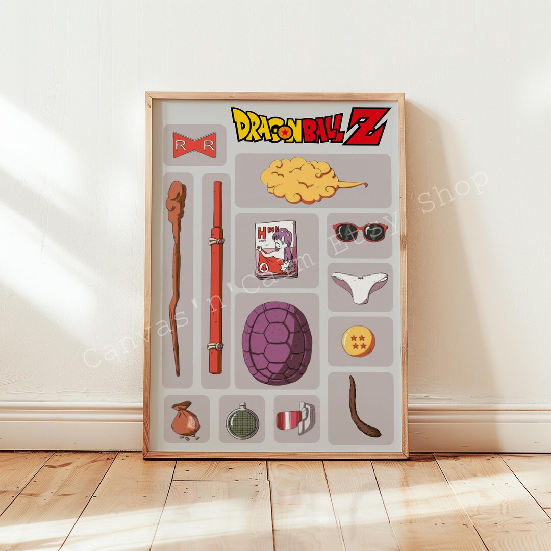 Dragon Ball Z Anime Poster - High-quality DBZ Wall Art, Perfect for ...