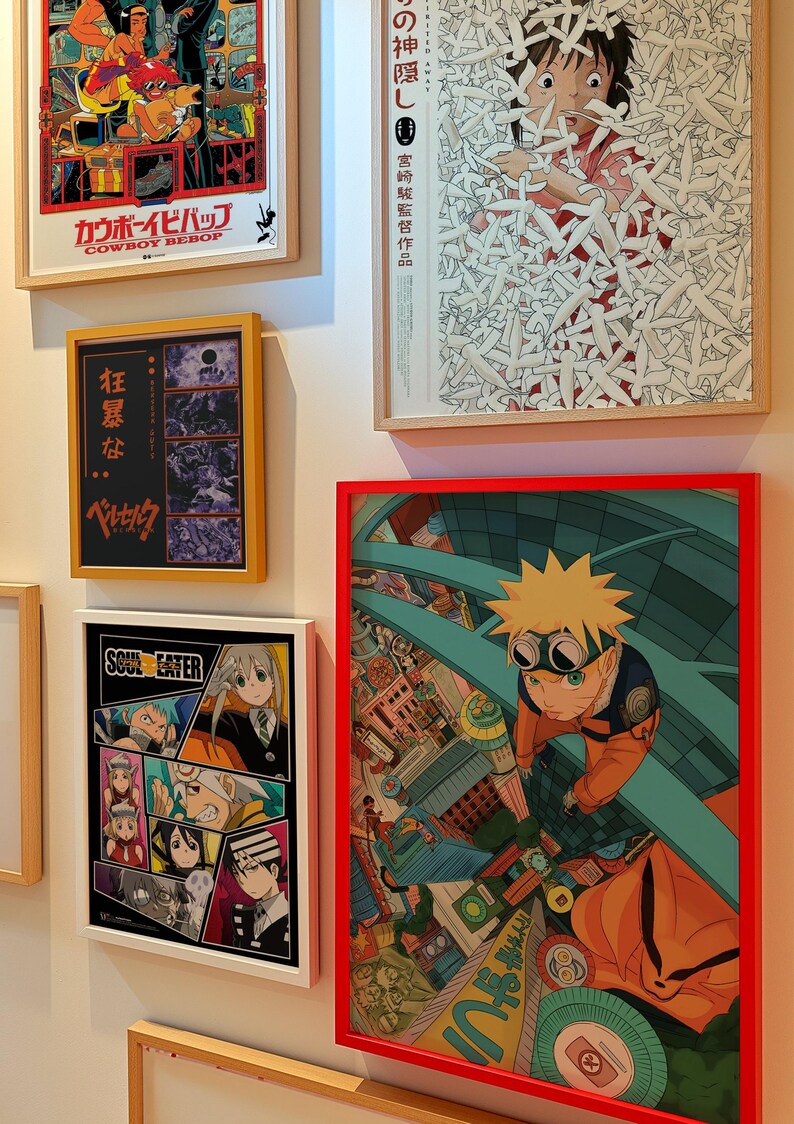 Shonen Manga Poster - Manga Gift Ideas, Shonen Manga Present, Anime Art ...