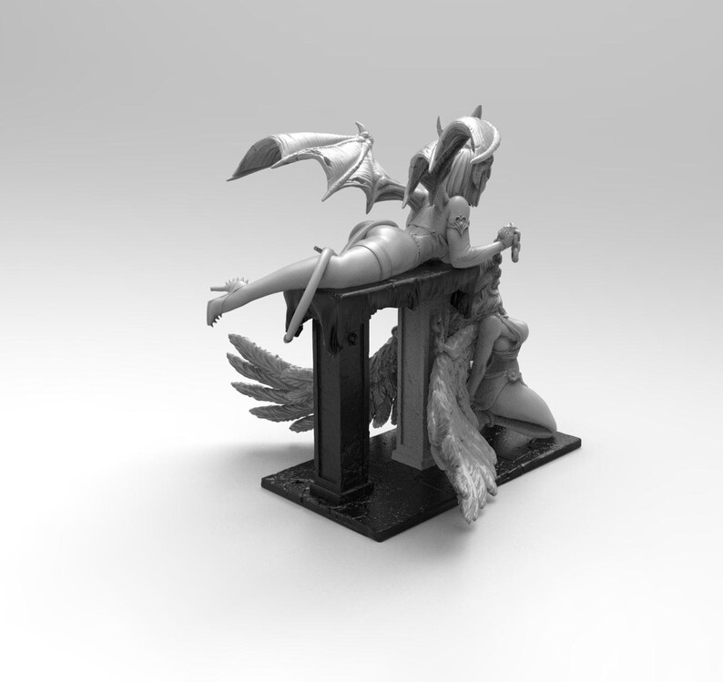 A795 NSFW Demon Character Design, the Demon Girl Statue, STL 3D Model ...