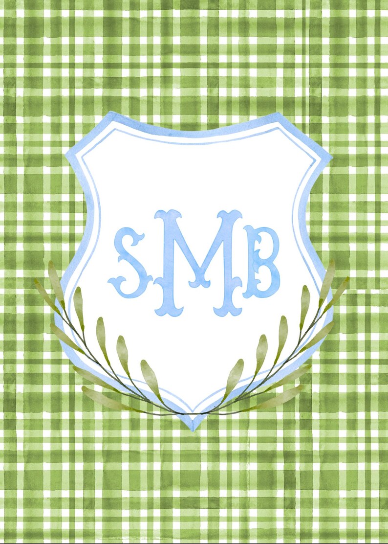 Custom Baby Nursery Crest Digital Monogram Download - Personalized ...
