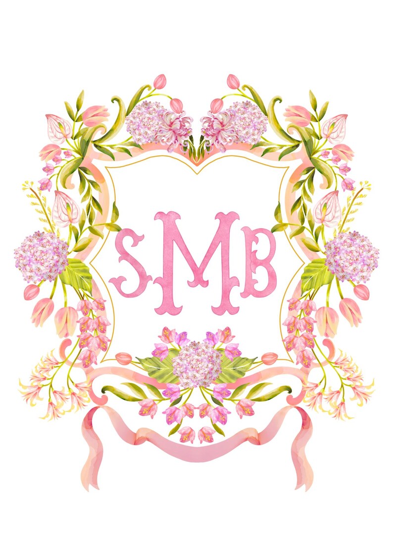 Custom Baby Nursery Crest Digital Monogram Download - Personalized ...