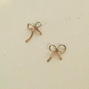 Bow Connector Charm 14K Gold Filled or Sterling Silver Permanent ...