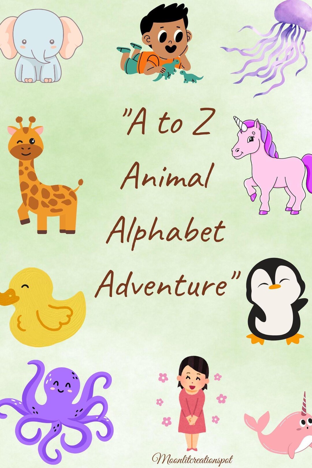 Animal Alphabet A-Z Bundle | Printable PDF & High-quality JPG + Fun ...