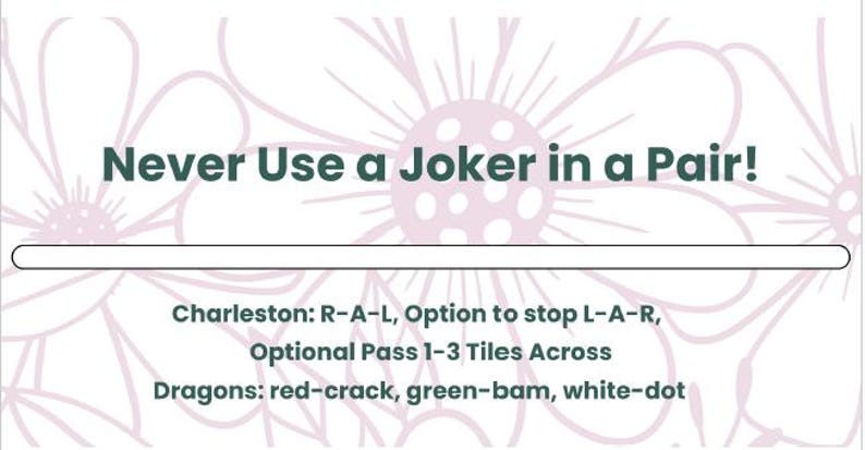 Mahjong Line Reader Cheat Sheet – Printable Strategy Guide for ...