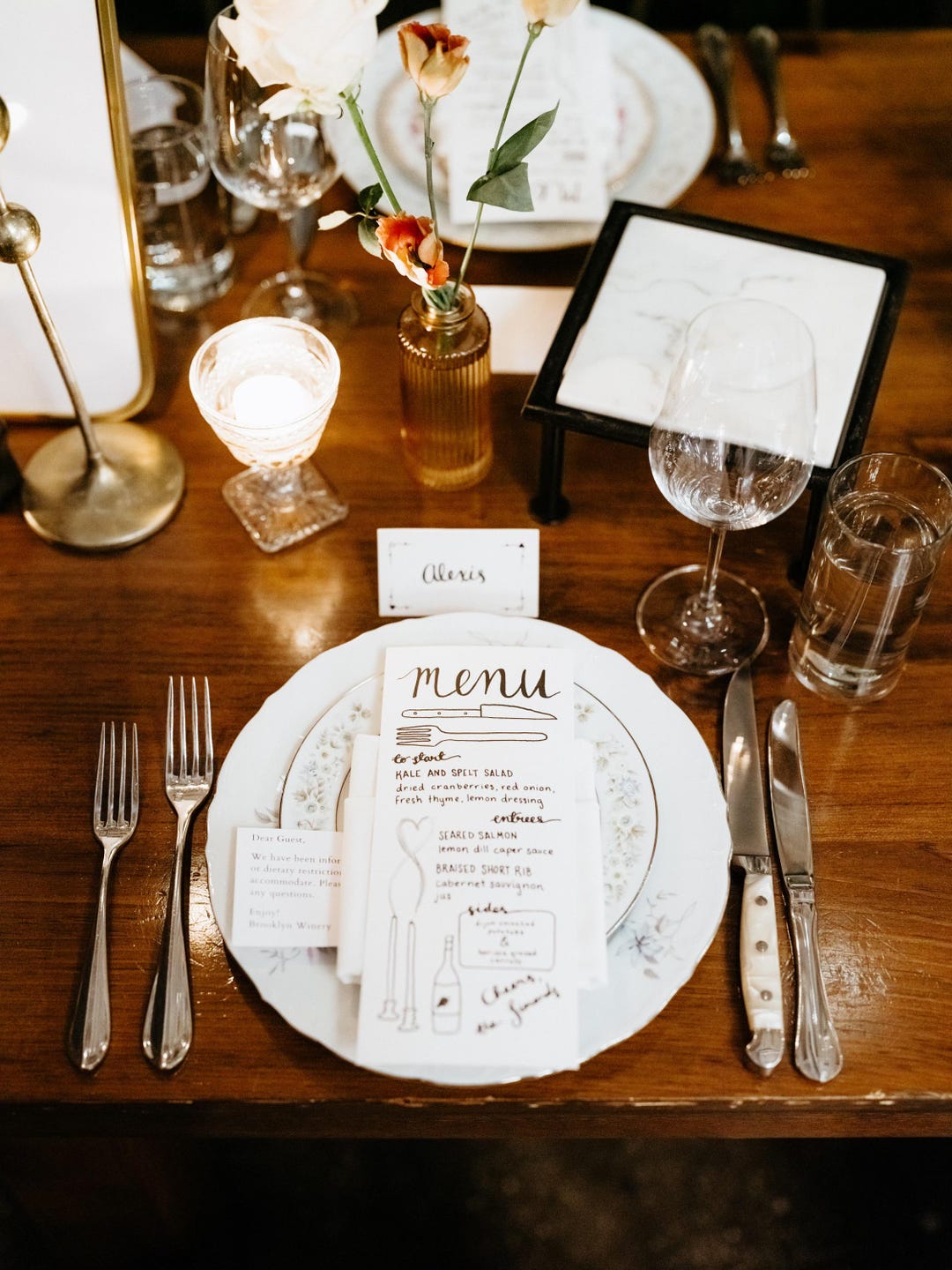 Hand Drawn Wedding Menus - Etsy