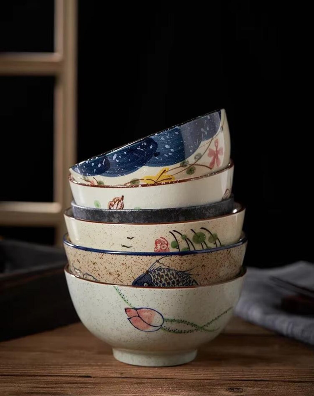 Traditional Japanese Ceramic Bowl kaori - Etsy