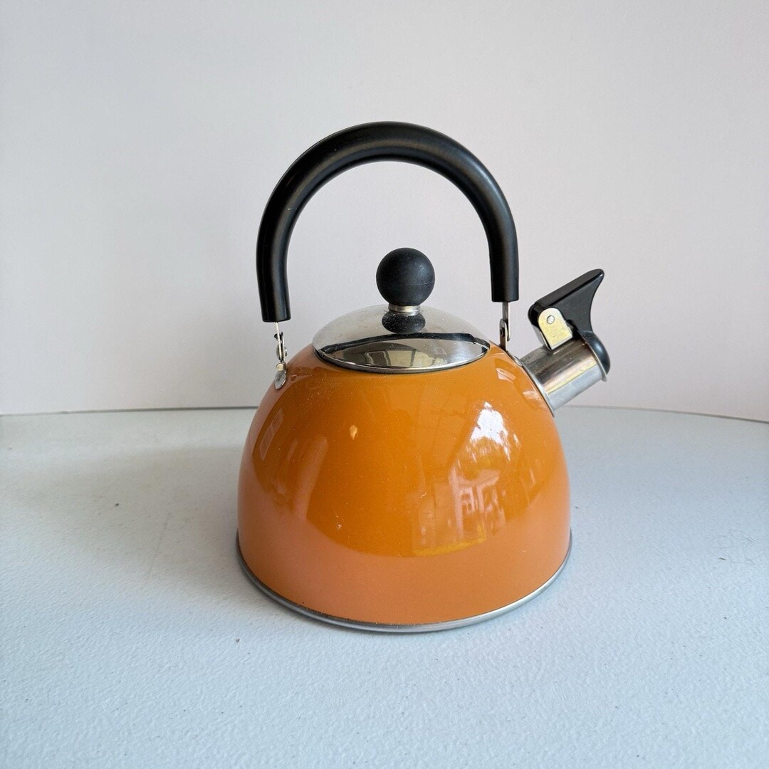 Copco Retro Orange Tea Kettle Pot COPCO 0613 T1 {pre-owned} - Etsy
