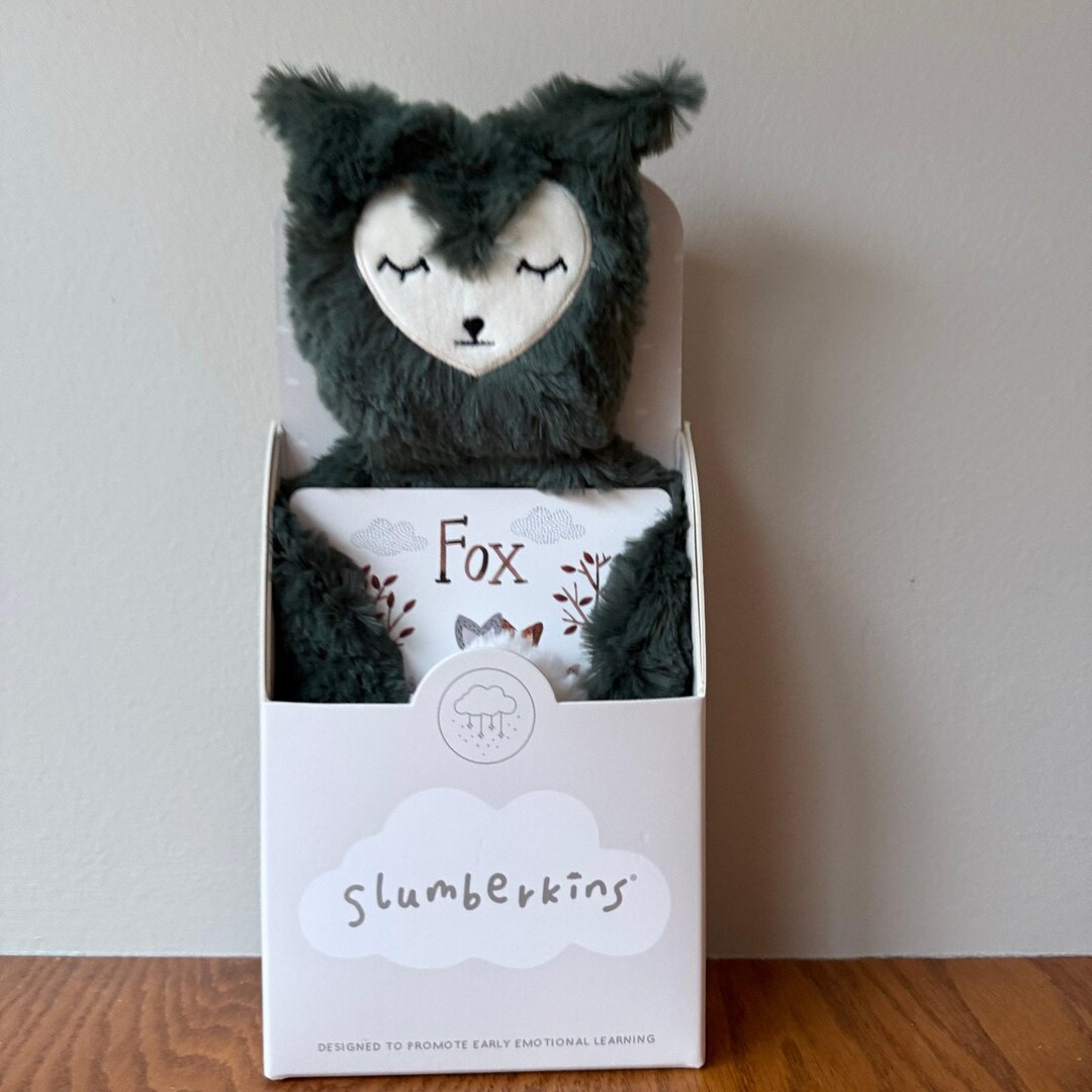 NEW Pristine Slumberkins Emerald Fox Snuggler Plush Baby Shower ...