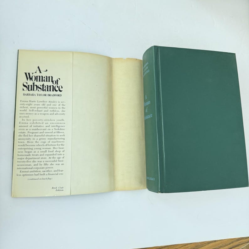 A Woman of Substance - Barbara Taylor Bradford - 1979 Book Club Edition ...