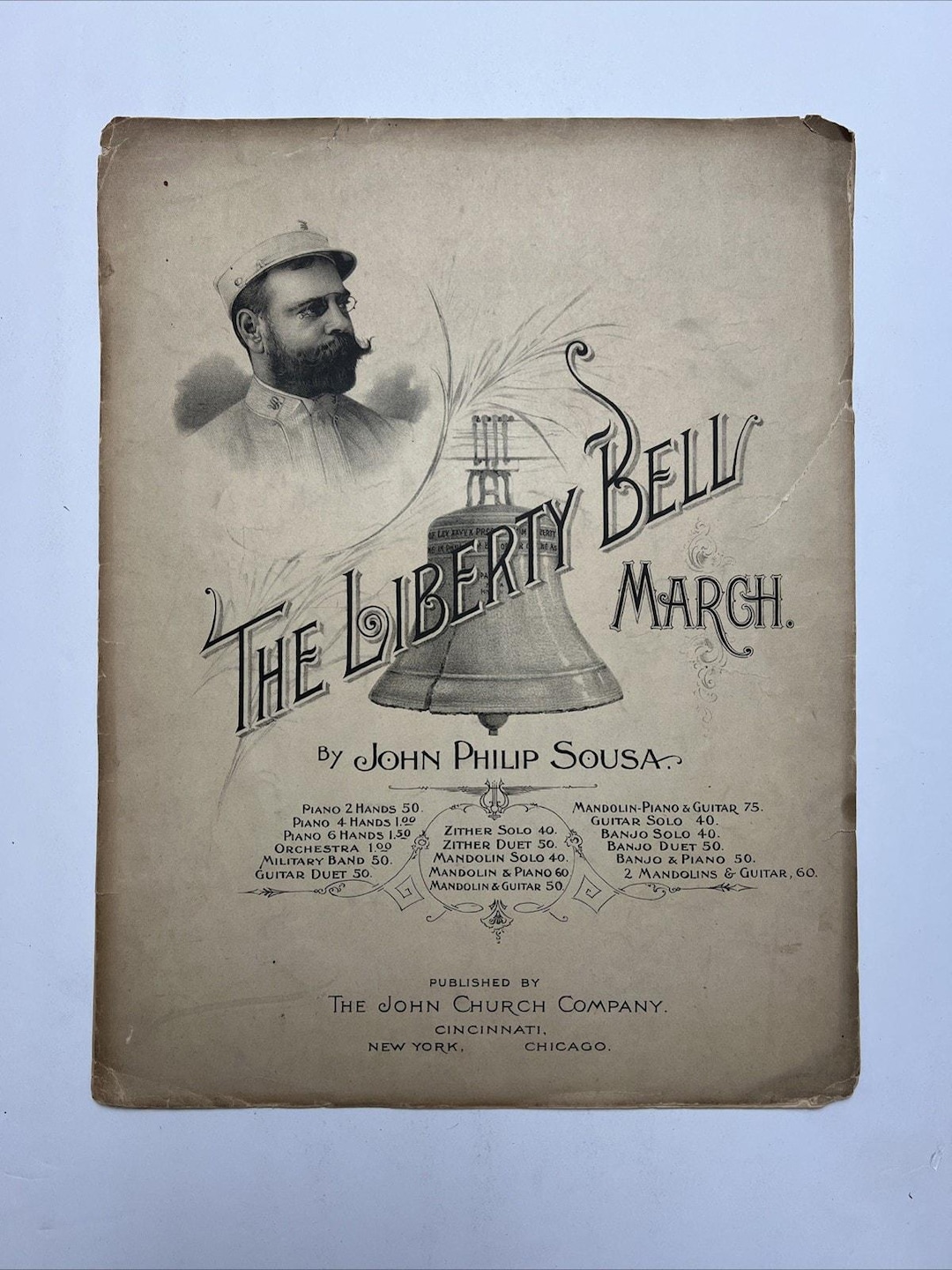 The Liberty Bell March 1893 Sheet Music by John Philip Sousa T76 {pre ...