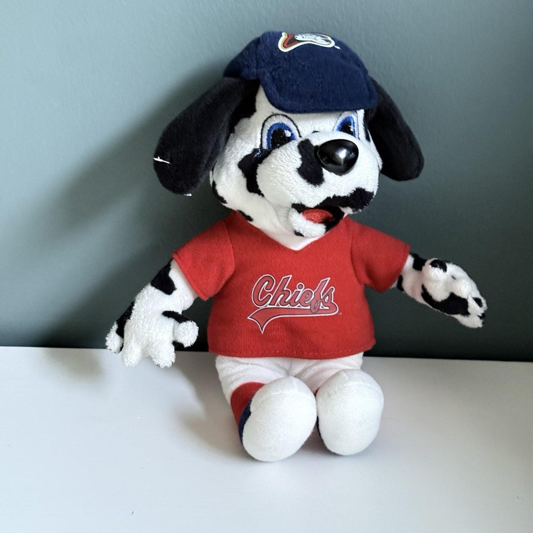 Rare Collectible Chiefs Dalmatian Dog Plush 10 Inch Stuffed Animal Toy ...