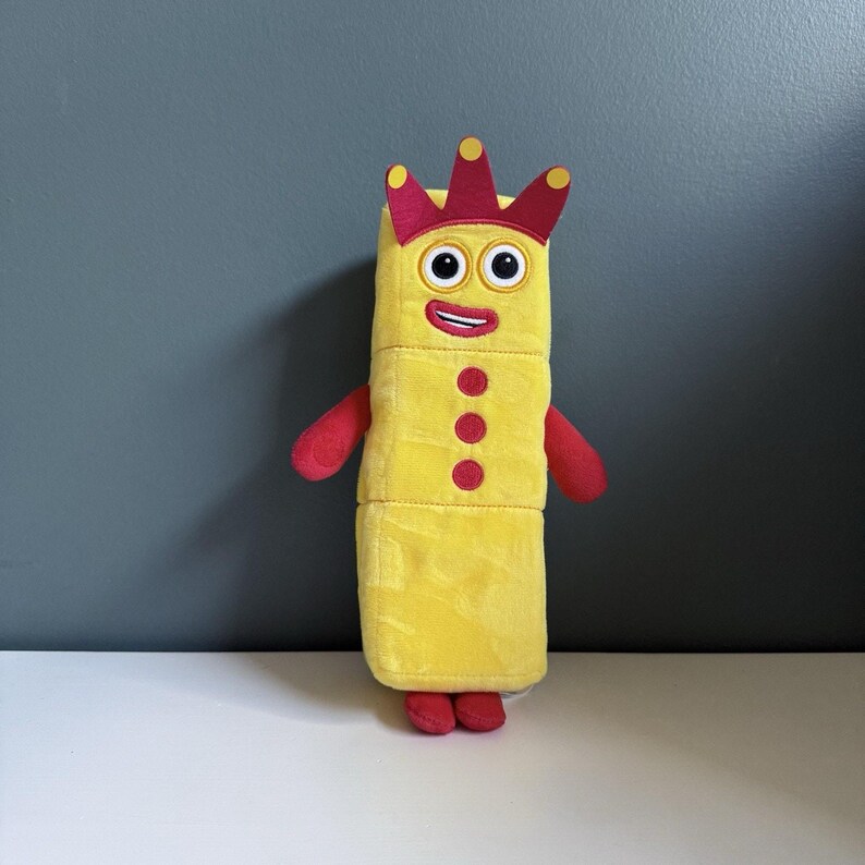 Hand2mind Number Blocks Number 3 THREE Toy Plush Stuffed Animal T81 - Etsy