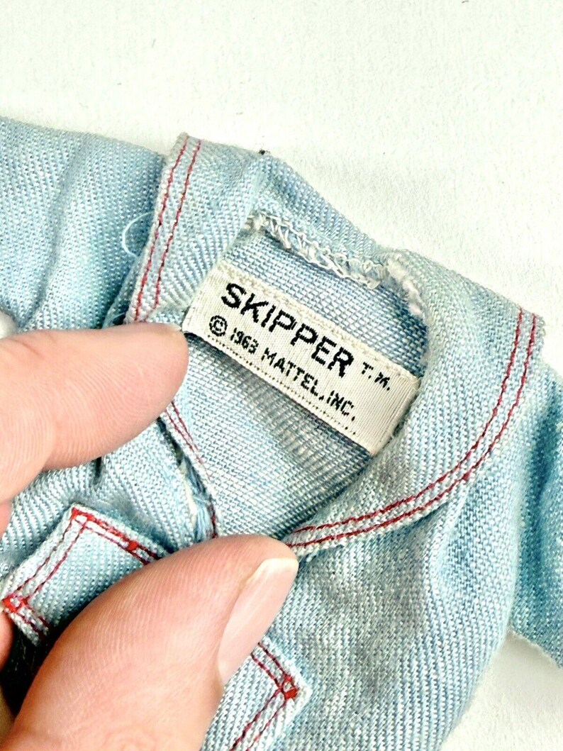 Vintage 1963 Mattel Barbie Skipper Doll Sunday Suit #1917 LAND and SEA ...