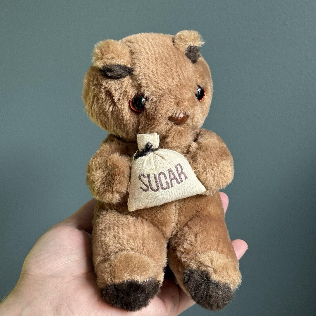 Vintage Ace Novelty Carnival Style Stuffed Plush Sugar Sitting Bear 6in ...