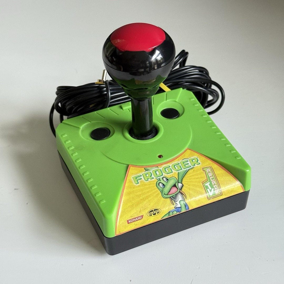 Konami Tv Arcade Green Frogger Game Joystick Plug N Play *WORKS Video ...