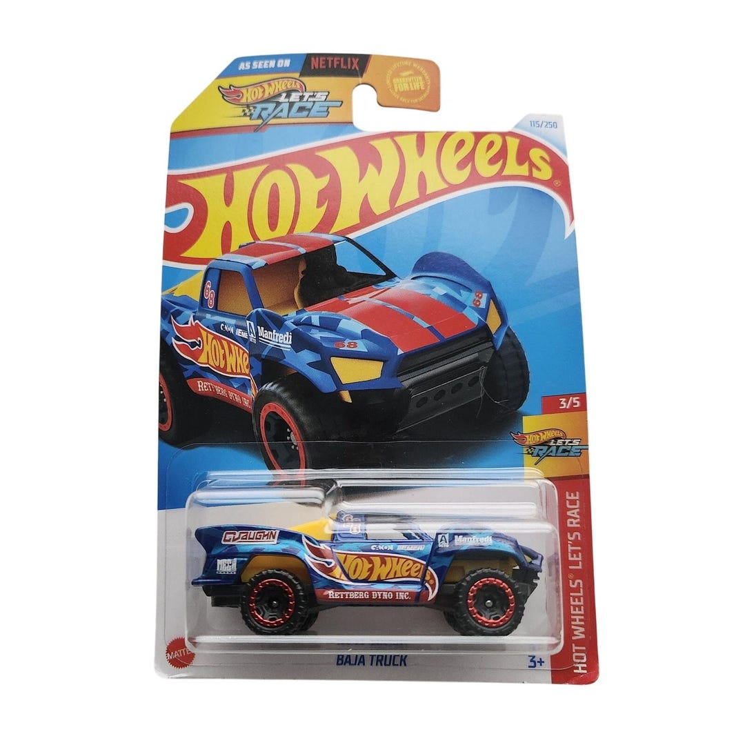 Hot Wheels Baja Truck Netflix 115/250 HW Let’s Race 3/5 Blue [HTC09 ...