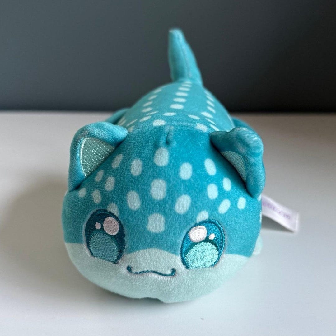 Rare Aphmau Exclusive Meemeow Plush Sting Ray Ocean Cat Stuffed Animal ...