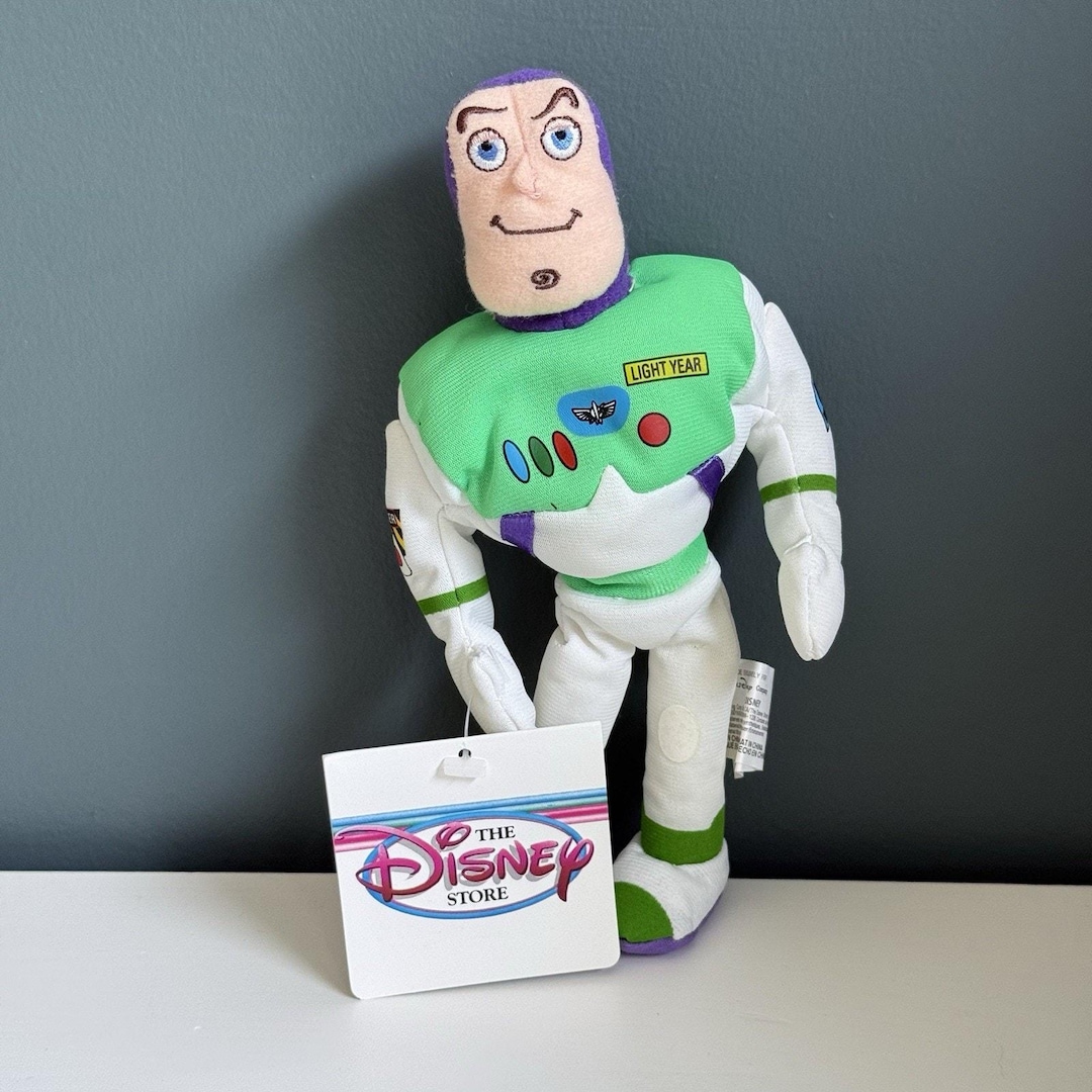 Rare Vintage the Disney Store “TOY Story" Buzz Lightyear 9" Bean Bag ...