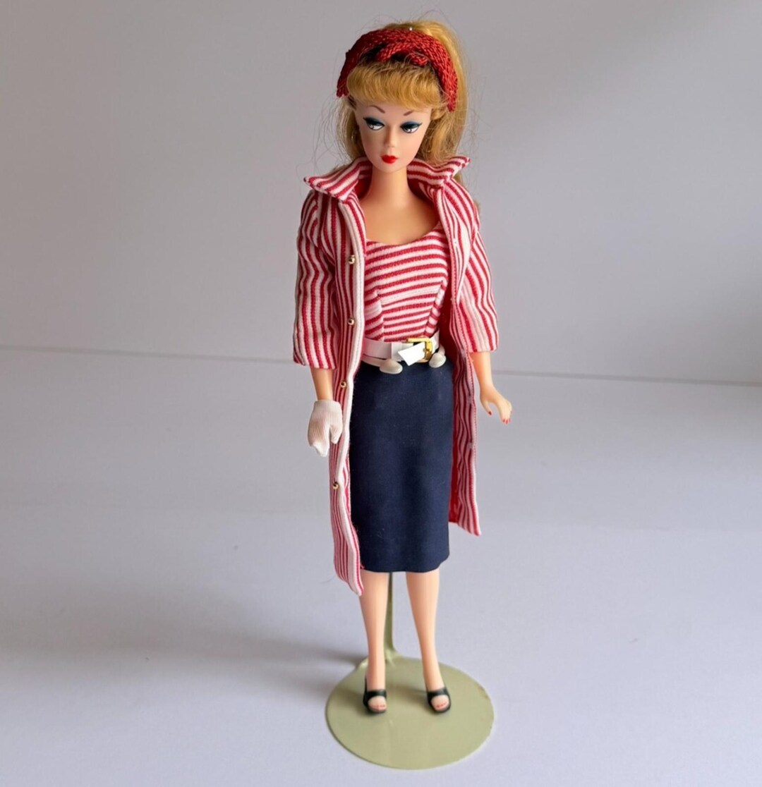 Vintage Barbie 1994 Reproduction Outfit W Doll & Stand #968 Roman ...