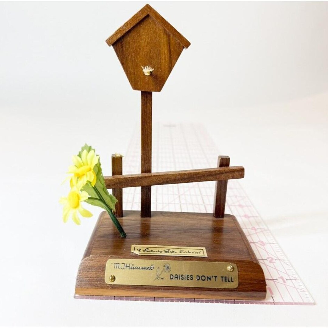 Limited Edition Wood Display Stand ONLY for Hummel Figure Daisies Don't ...