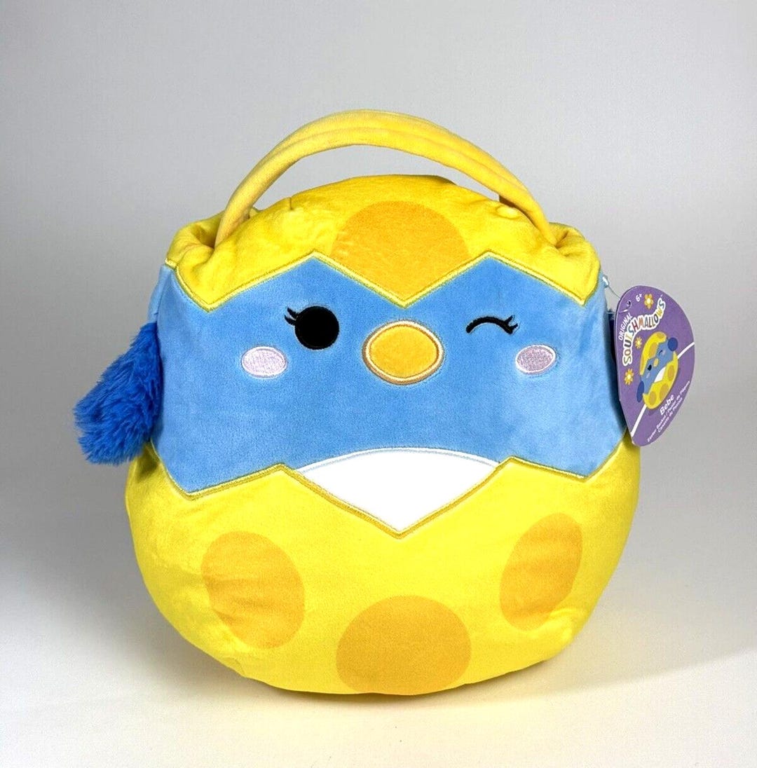 Bebe the Bluebird Squishmallow Plush Easter Stuffed Animal Basket New ...