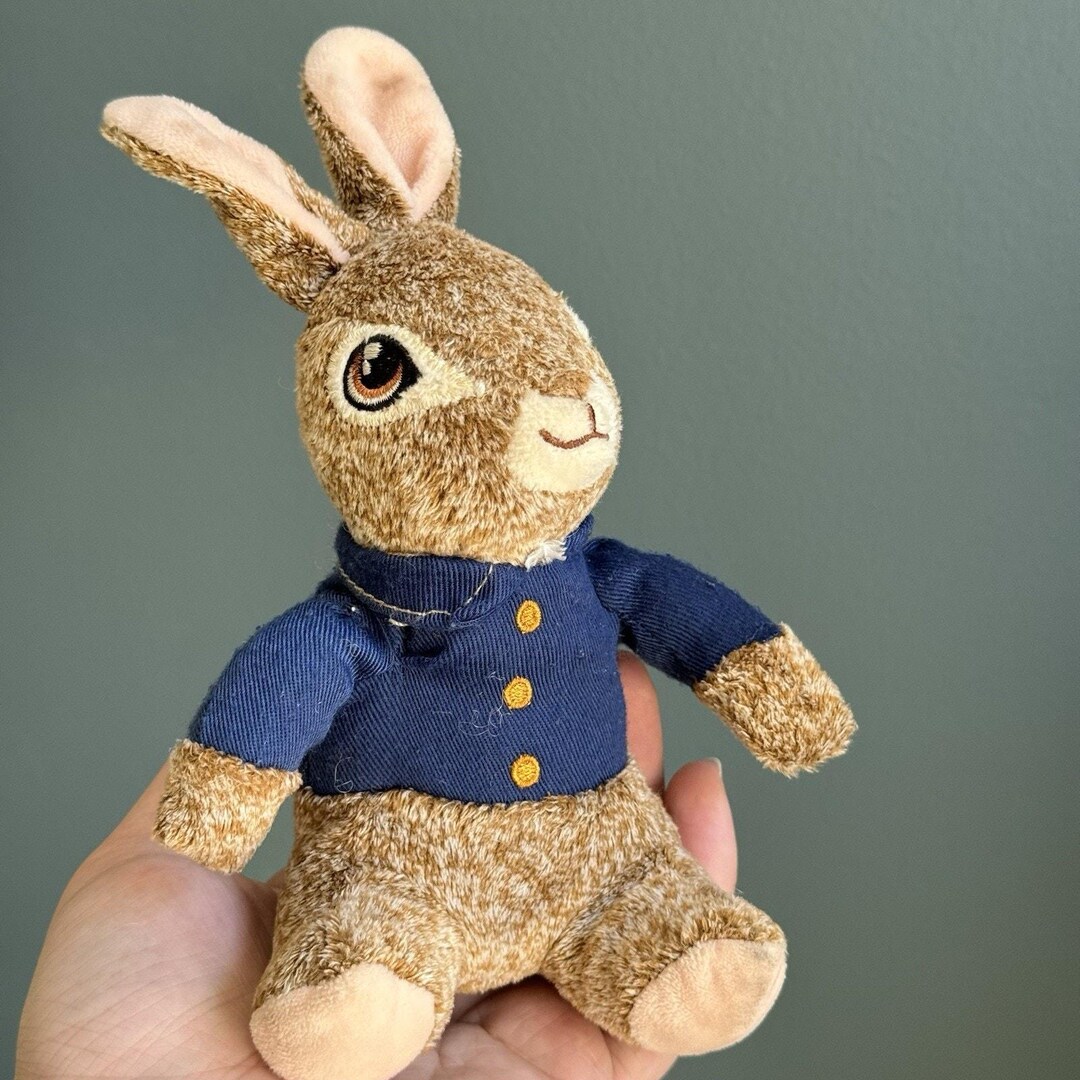 Dan Dee Peter Rabbit Plush Stuffed Animal Toy 7in Blue Brown T46 {pre ...