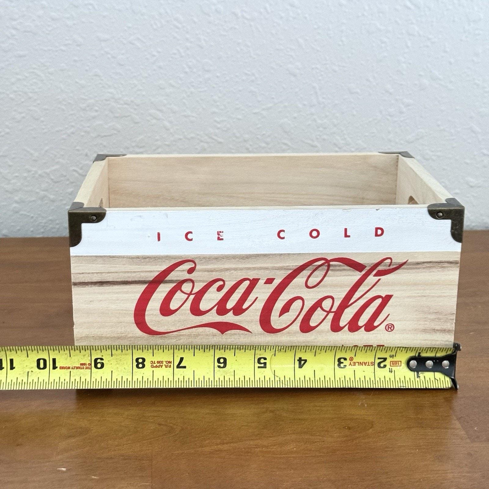Coca-cola COKE Decorative Wood Crate Storage Box - Small 9.5" X 6.5" X ...