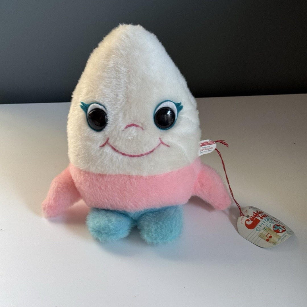 Rare Cuddle Toys Douglas Vintage Plush Pastel Pink Blue Humpty Dumpty ...