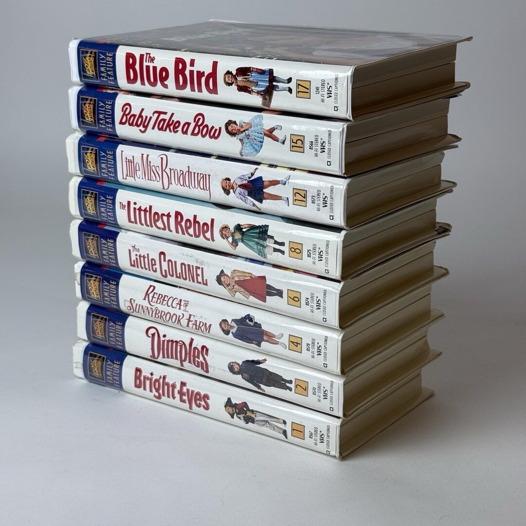 Vintage Lot of 8 Shirley Temple VHS Collection {pre-owned} - Etsy