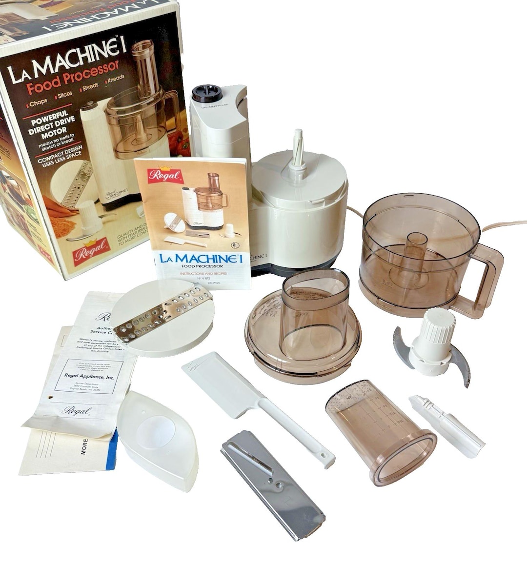 Working Regal V 813 La Machine I Compact Food Processor Vintage W ...