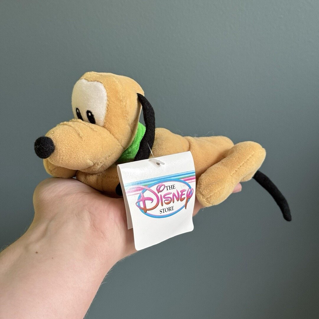 Vintage 90s Y2k the Disney Store Pluto Mini Bean Bag Beanie NEW WITH ...