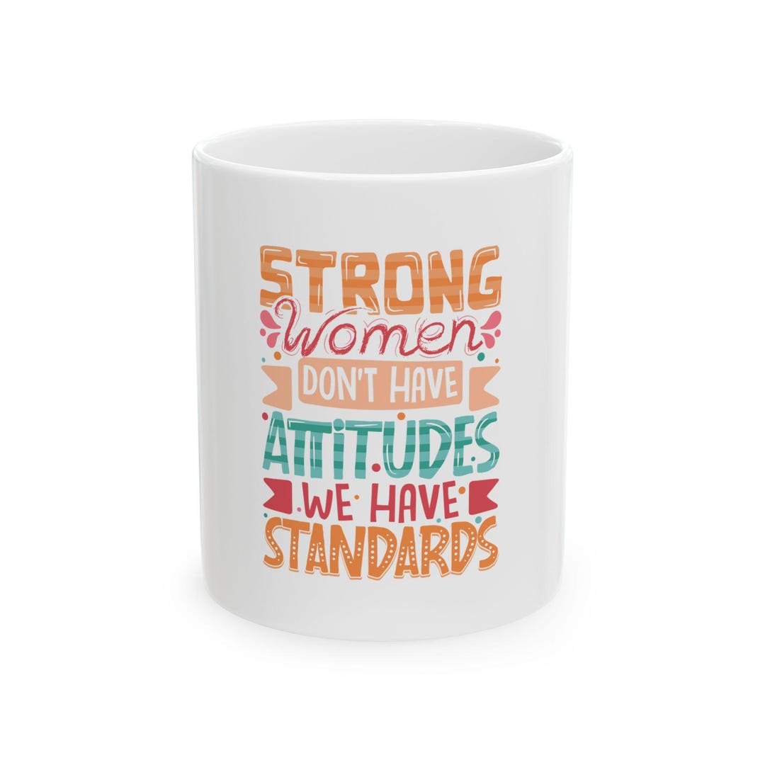 Strong Women Ceramic Mug - Empowering Gift for Her, Coffee Cup ...