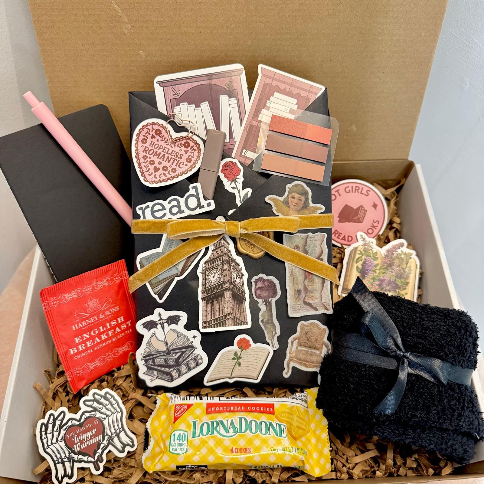 Bookworm Gift, Blind Date With a Book Box, Dark Romance Book Box, Gift ...