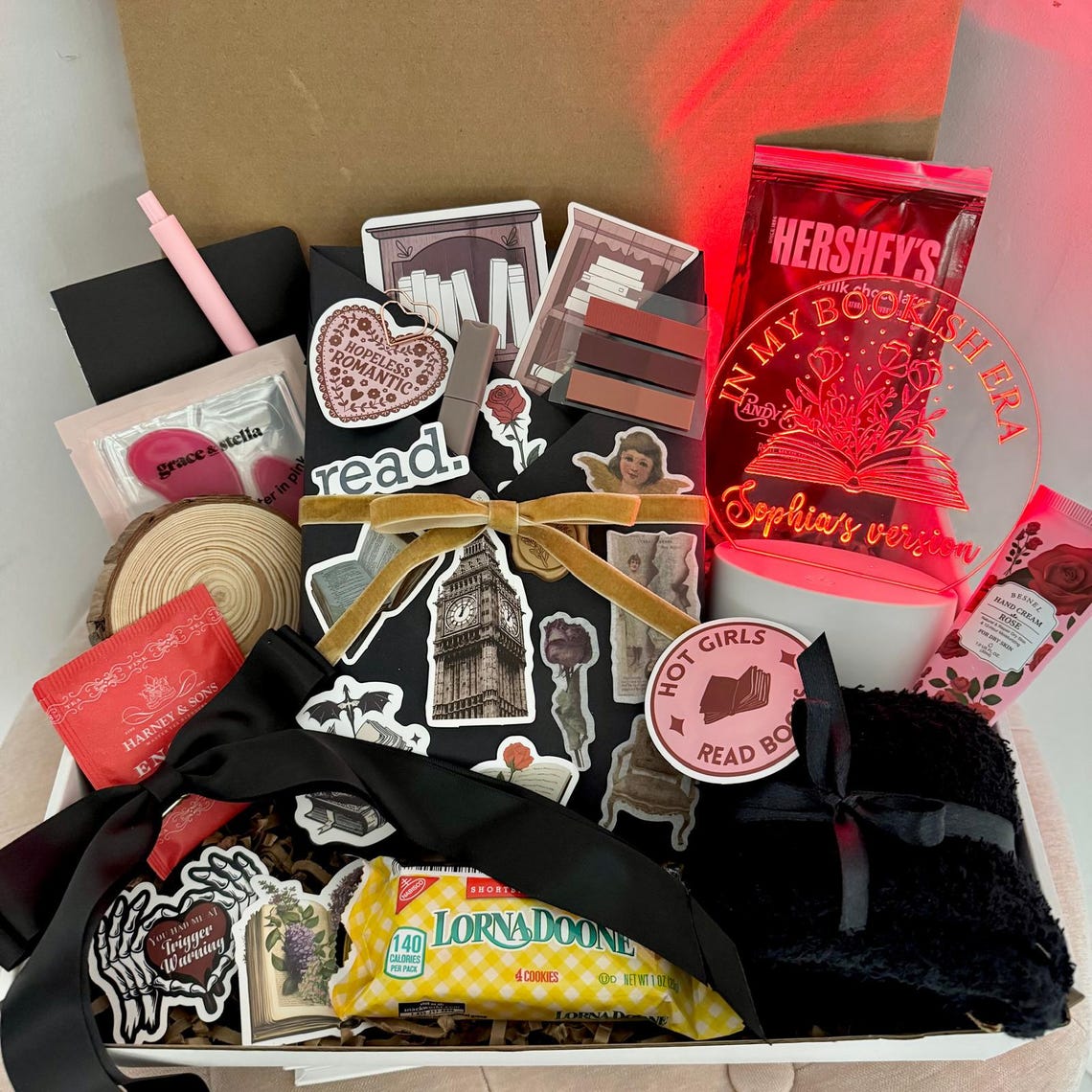 Bookworm Gift, Blind Date With a Book Box, Dark Romance Book Box, Gift ...