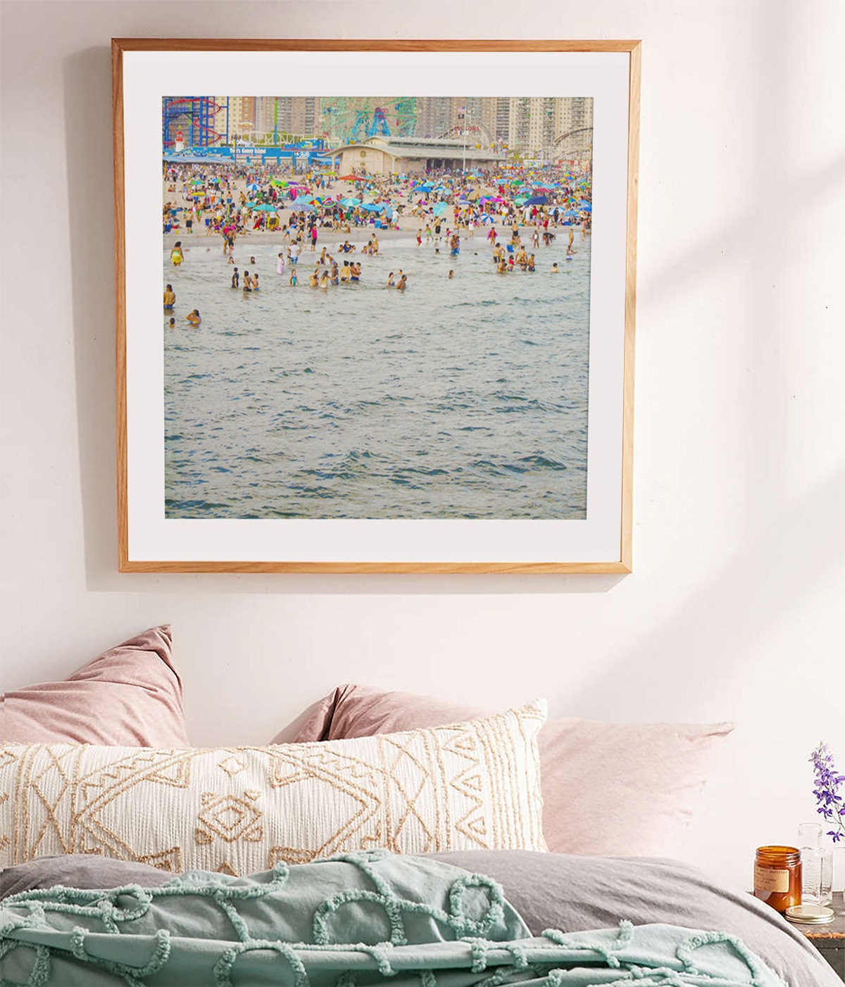 Beach Photography // Summer in the City // Crowded Beach at Coney ...