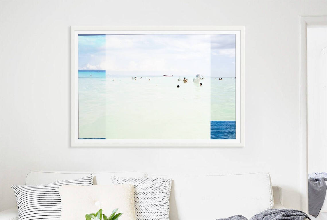 Original Fine Art Photography // Large Beach Photography // Turquoise ...