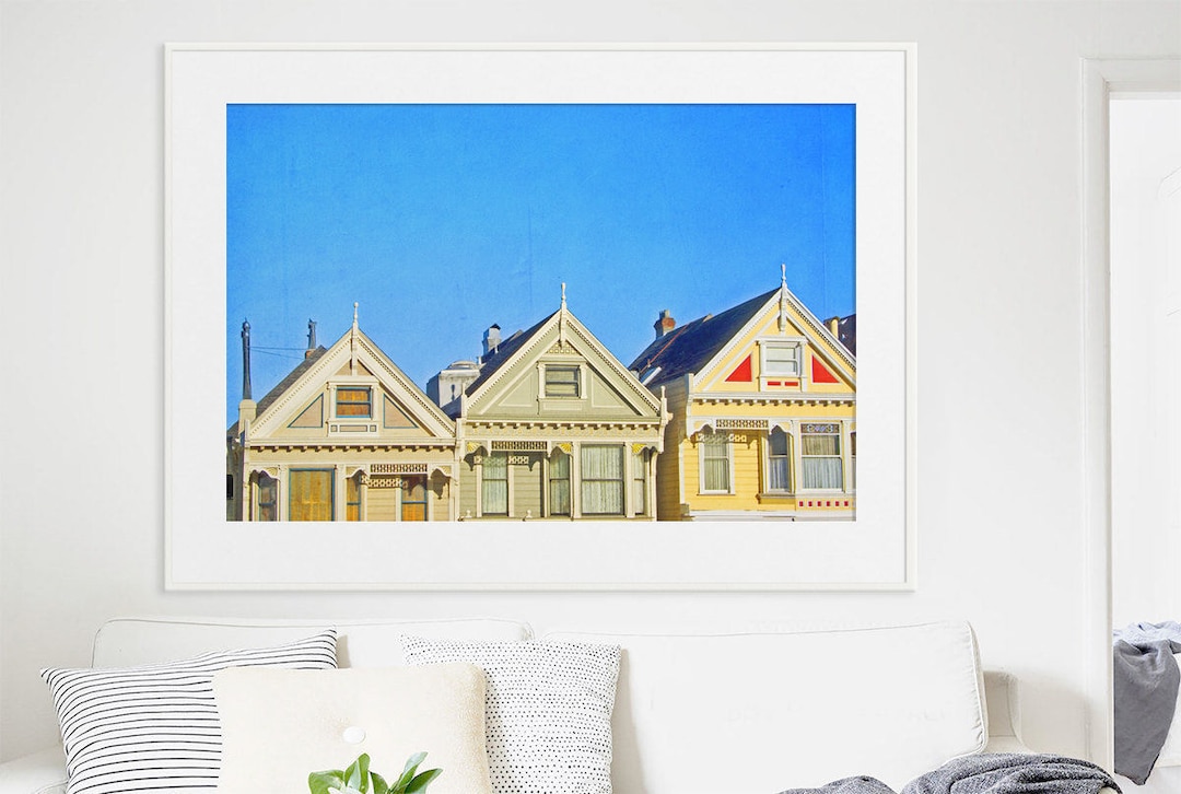 San Francisco Painted Ladies Print // Large Scale Print of Painted ...