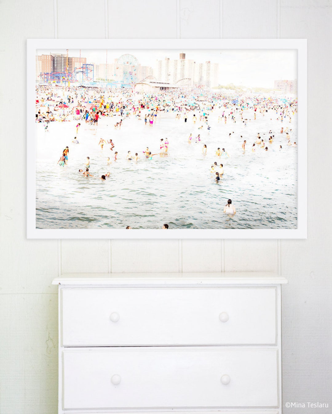 Large Art // Beach Photography // Coney Island Beach Photography ...