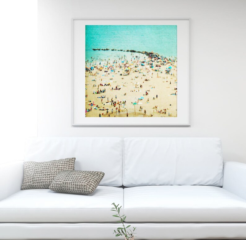 Large Beach Photography // Turquoise Print // Aerial Beach Photography ...