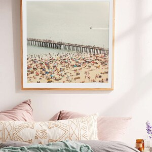 Large Scale Aerial Beach Photography // Crowded Beach Photography Large ...
